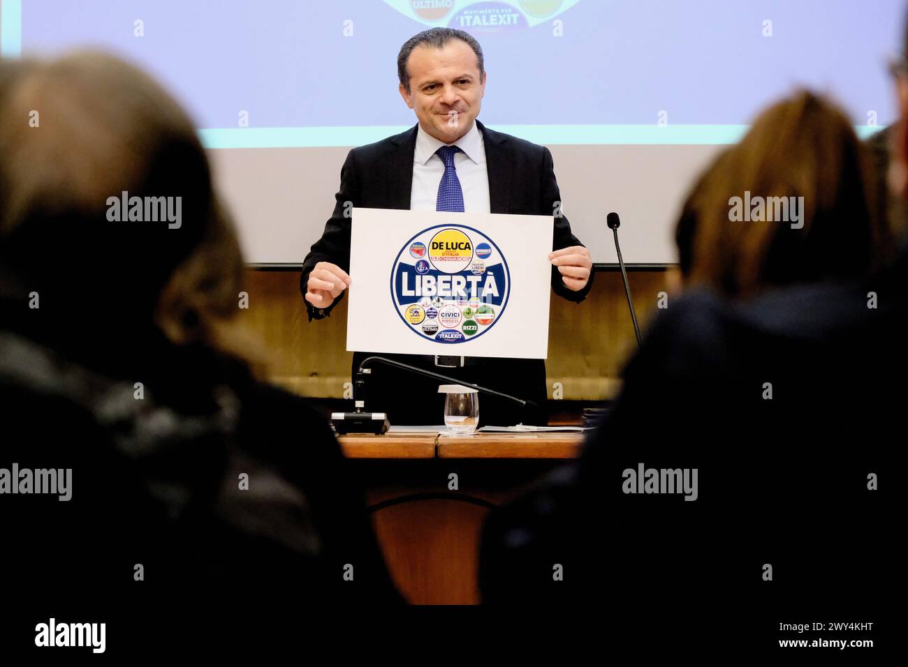 Roma, Italia. 04th Apr, 2024. Il Sindaco di Taormina Cateno De Luca ...