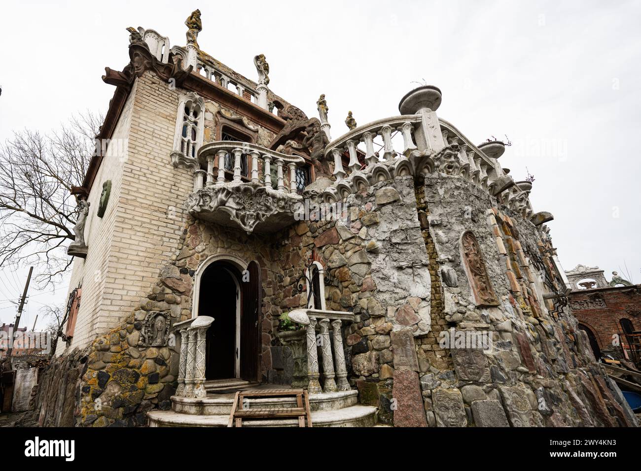 Lutsk, Ukraine - March, 2024: House of thousand faces by sculptor ...