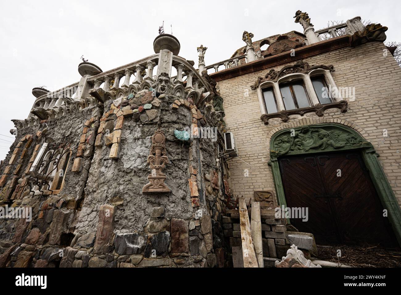 Lutsk, Ukraine - March, 2024: House of thousand faces by sculptor ...
