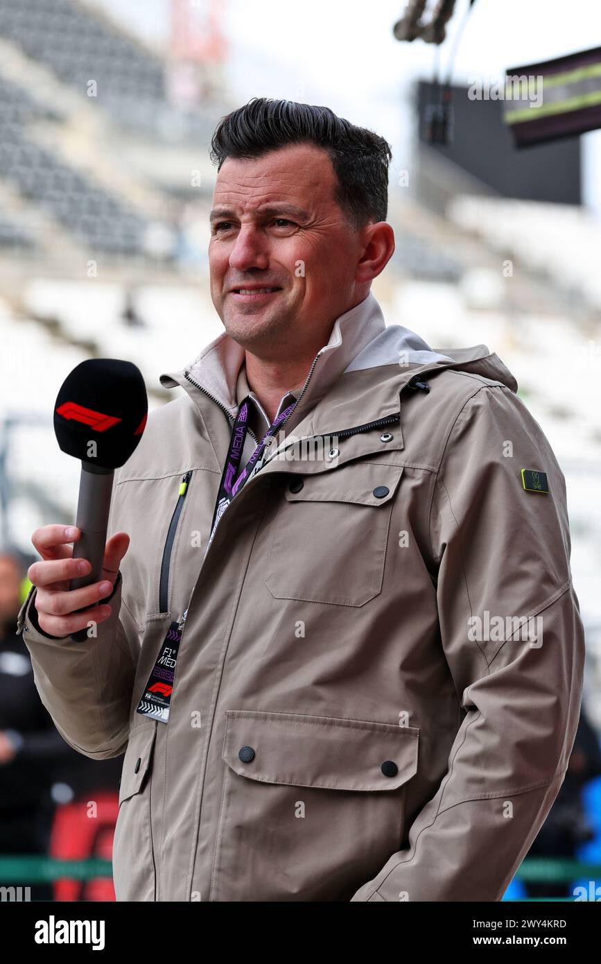 Suzuka, Japan. 04th Apr, 2024. Will Buxton (GBR) F1 Digital Presenter ...