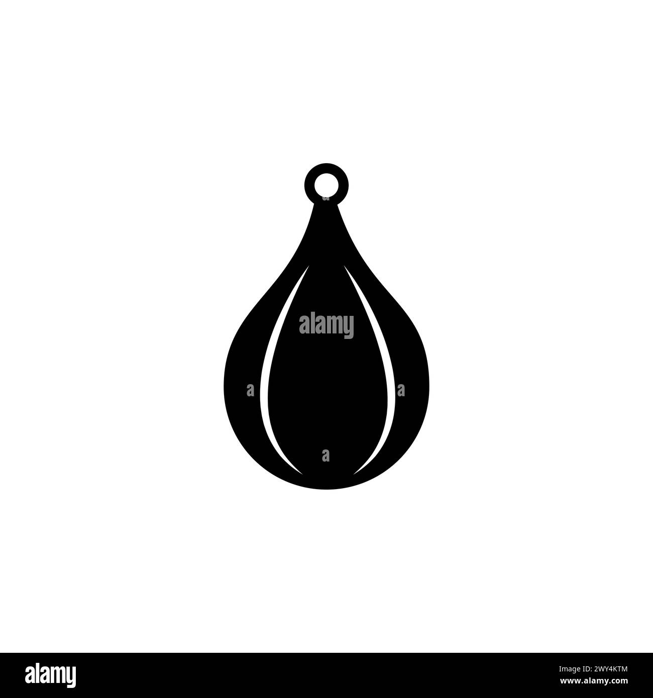 Punching Boxing Speed Bag flat vector icon. Simple solid symbol ...