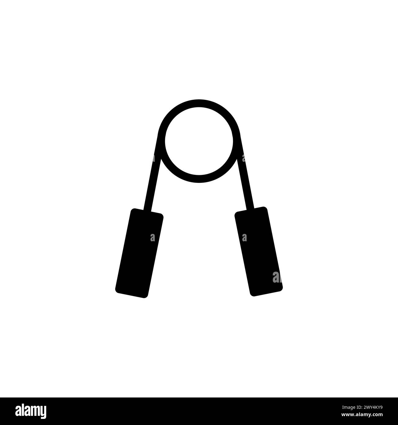 Jumping Rope flat vector icon. Simple solid symbol isolated on white ...