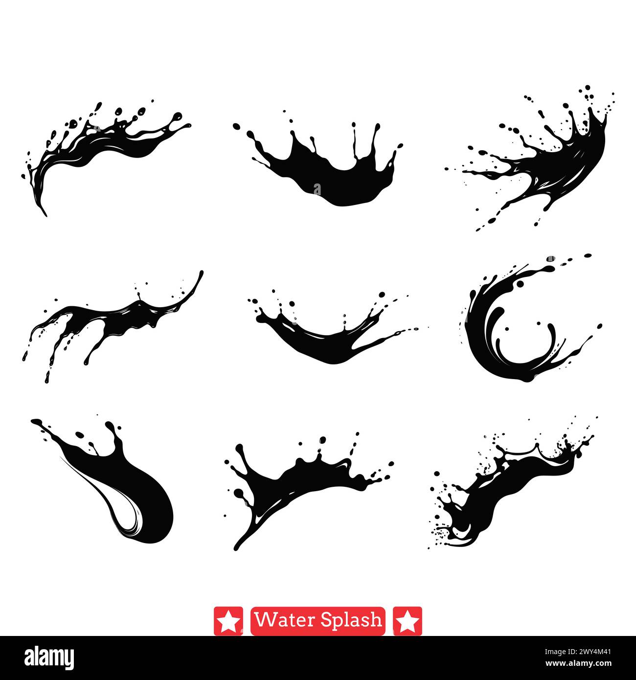 Fluid Dynamics Energetic Water Splash Vector Silhouettes Stock Vector ... Fluid Dynamics Energetic Water Splash Vector Silhouettes Stock Vector ...