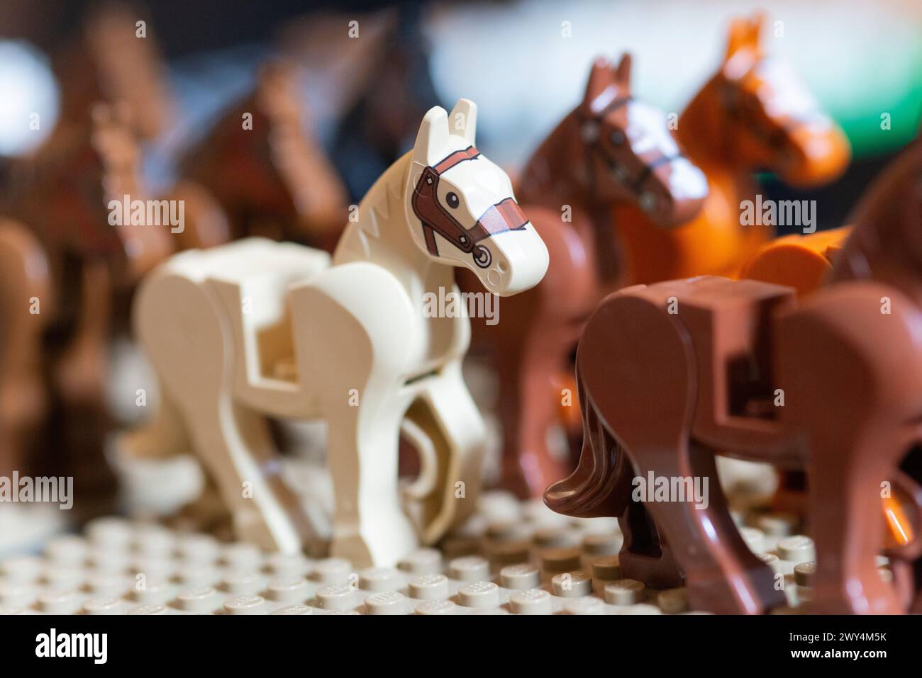 Lego Figure Horse Stock Photo - Alamy