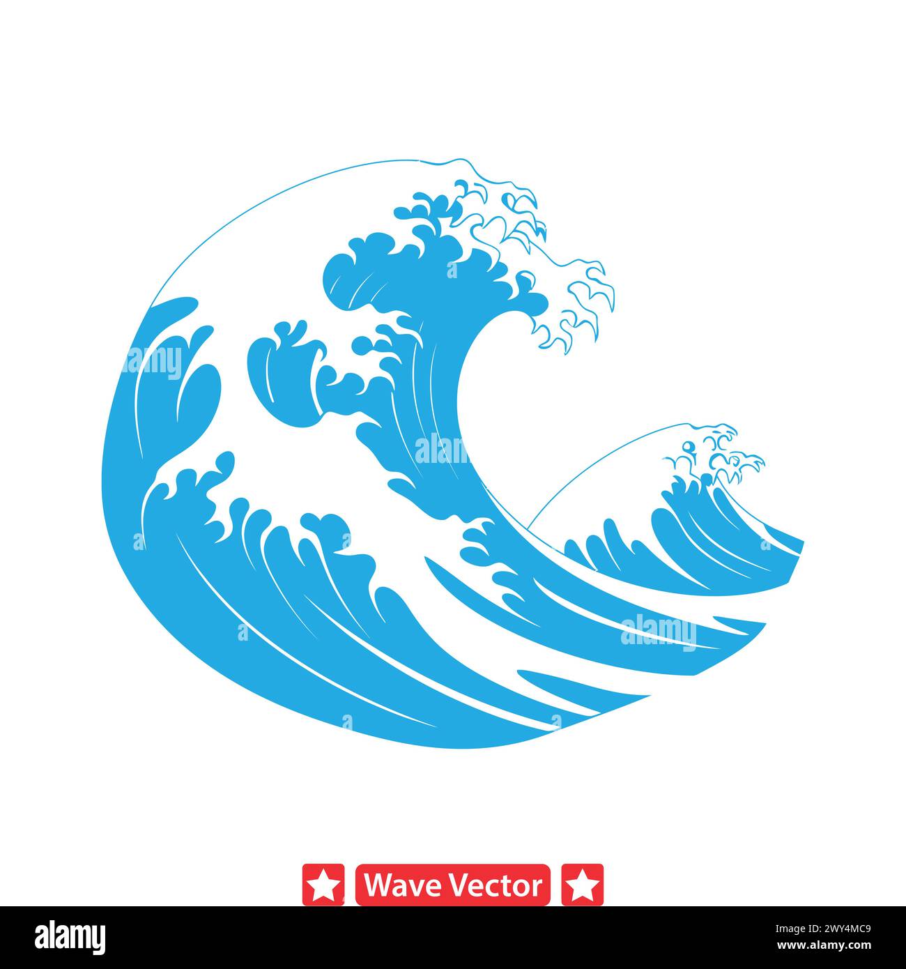 Fluid Aesthetics Modern Wave Vector Set for Artistic Ventures Stock ...