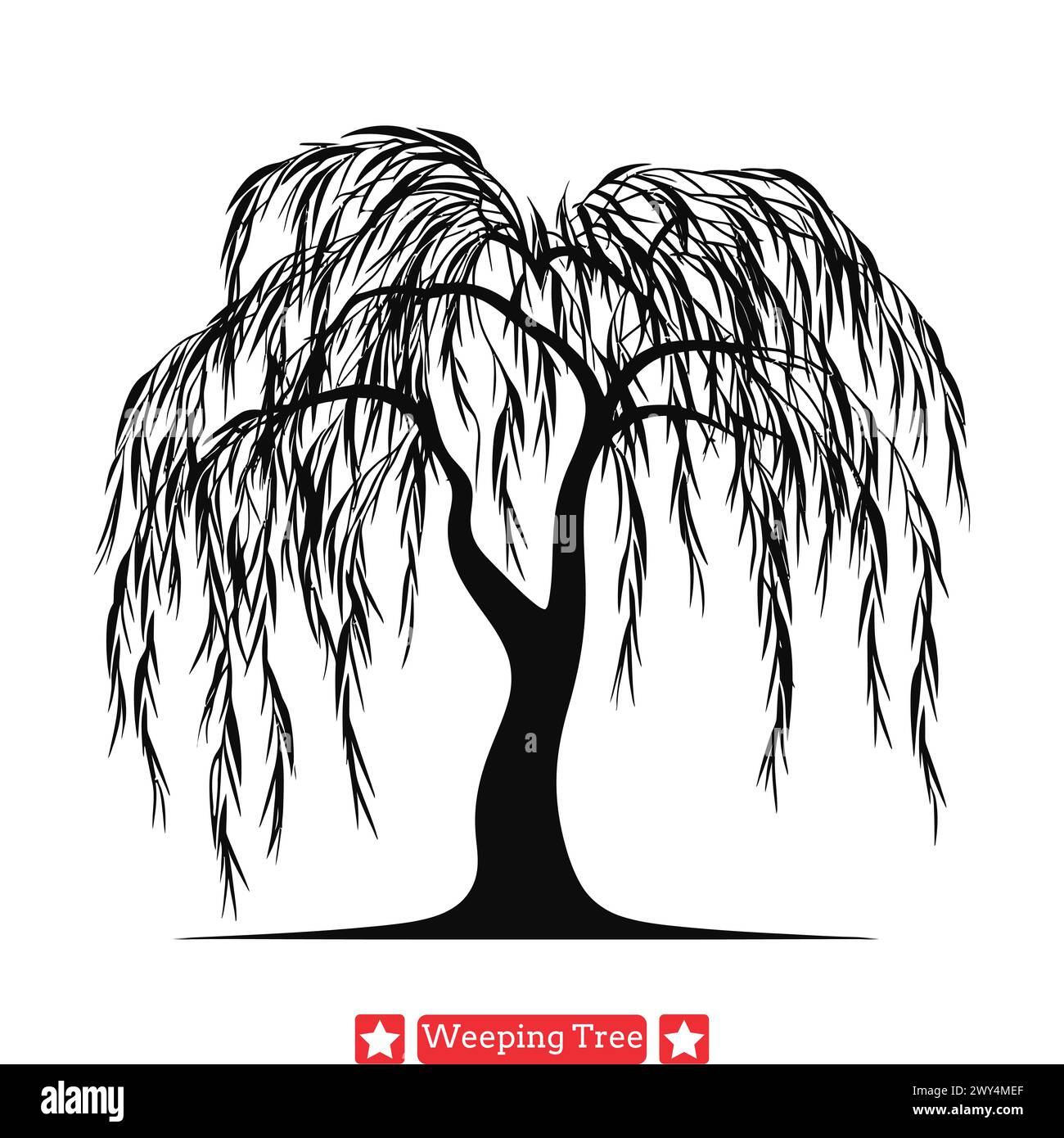 Flowing tree Stock Vector Images - Alamy