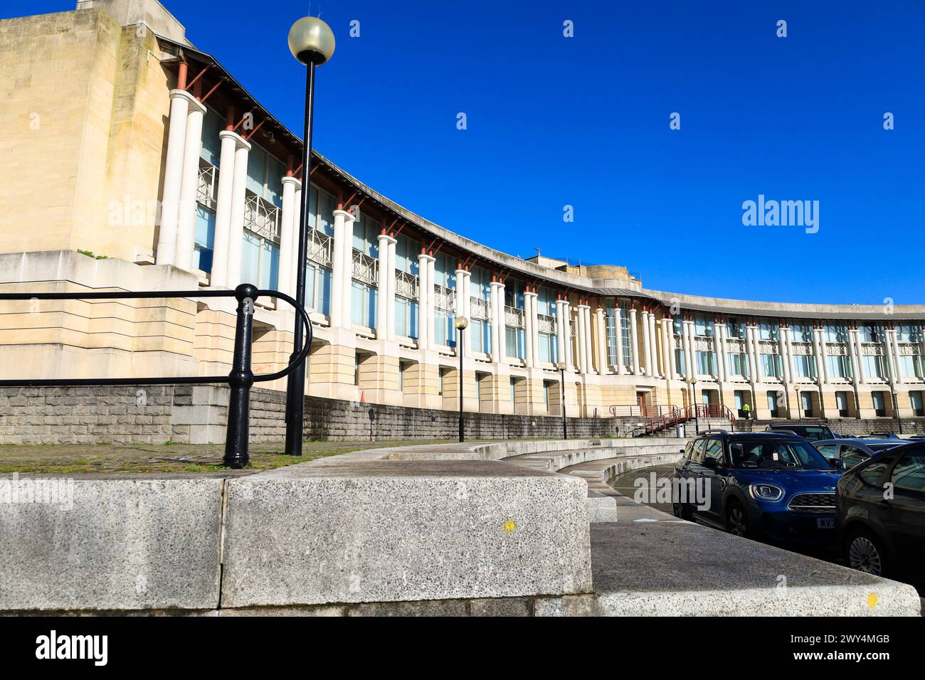 Bristol, England- March 28, 2024: Bristol Amphitheater and Waterfront ...
