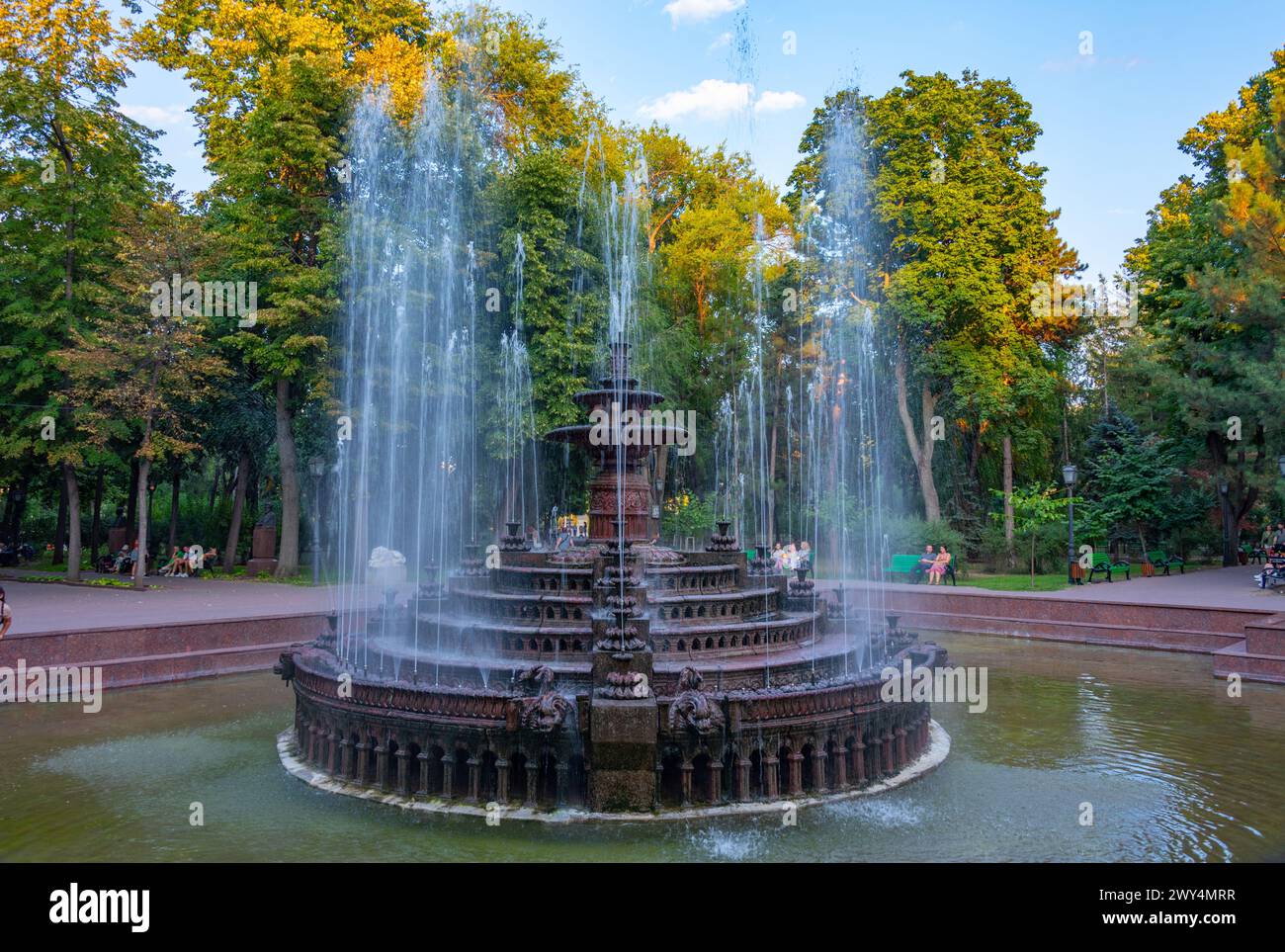 Stephen the Great Central Park in moldovan capital Chisinau Stock Photo ...