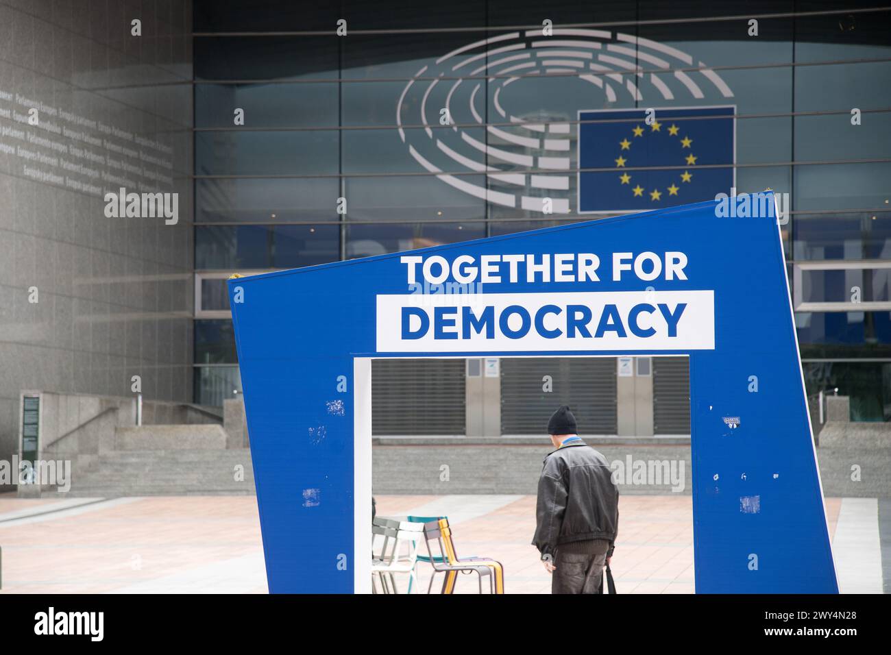Leopold quarter parliament hi-res stock photography and images - Alamy