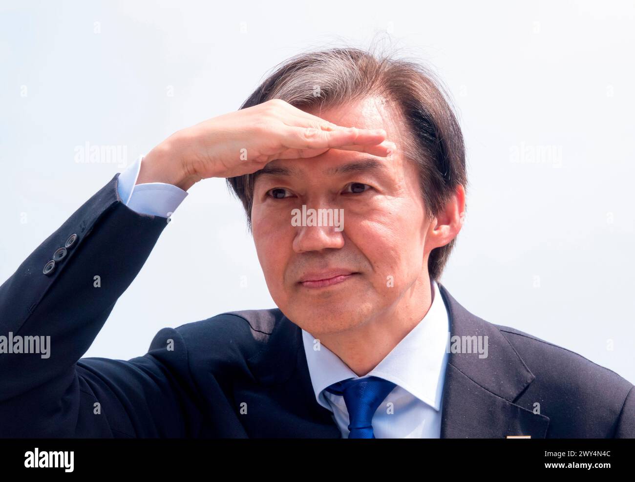 Cho Kuk, April 4, 2024 : Cho Kuk, leader of the Rebuilding Korea Party ...