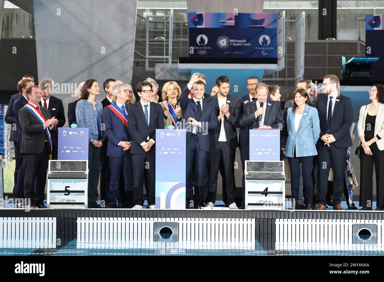 Saint Denis, France. 04th Apr, 2024. © PHOTOPQR/LE PARISIEN/Fred Dugit ...