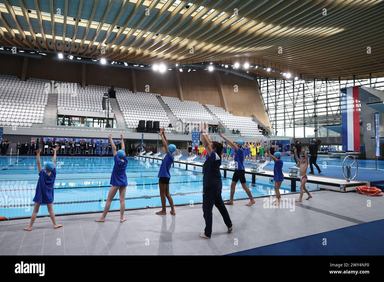 Saint Denis, France. 04th Apr, 2024. © PHOTOPQR/LE PARISIEN/Fred Dugit ...