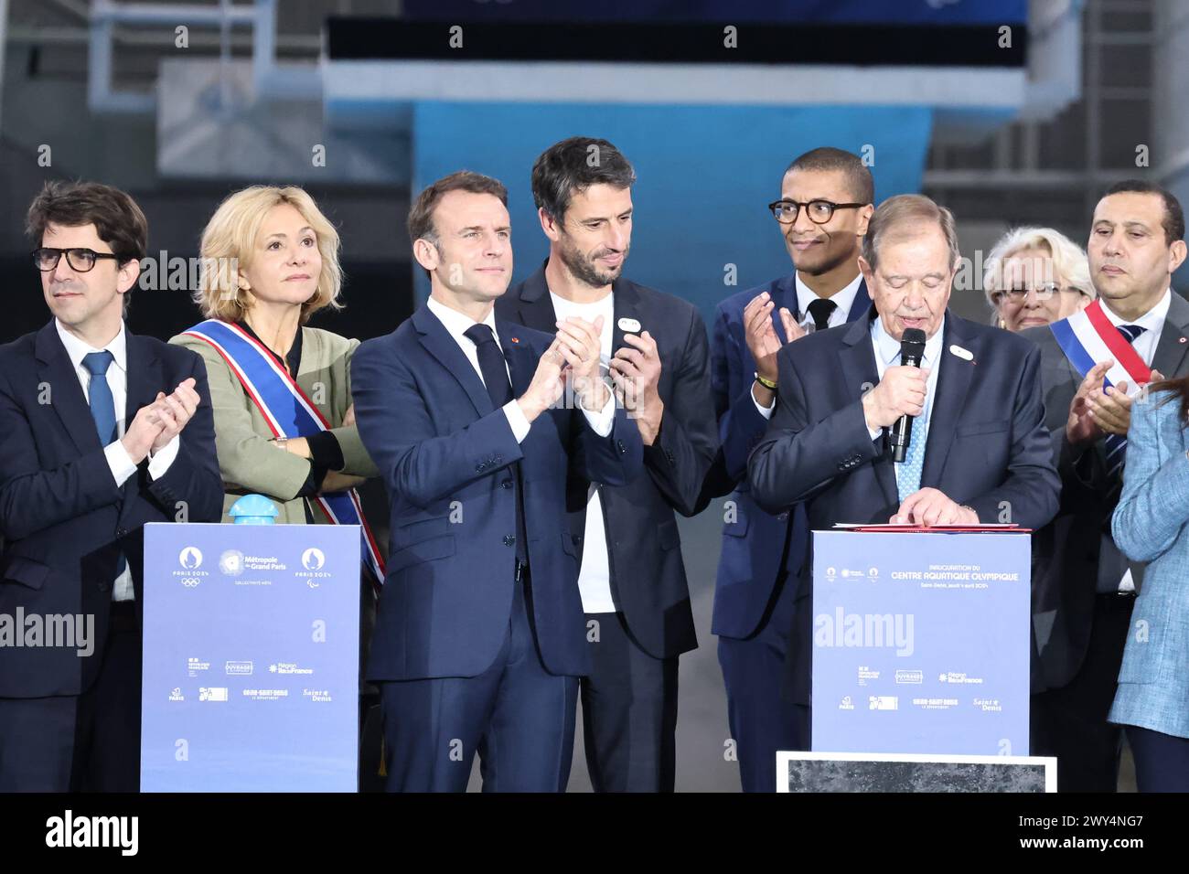 Saint Denis, France. 04th Apr, 2024. © PHOTOPQR/LE PARISIEN/Fred Dugit ...