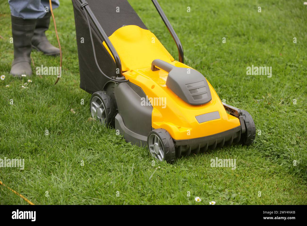 Lawn mower trimmer hi-res stock photography and images - Alamy