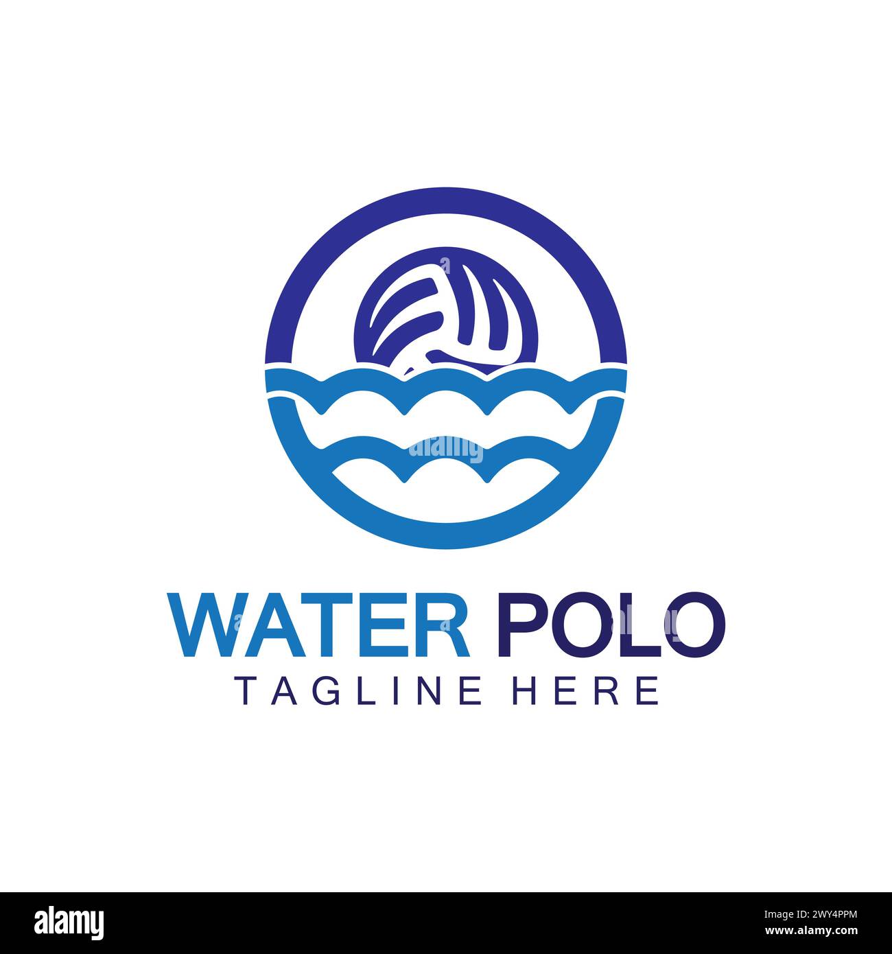 Water polo logo vector icon design. logo sport water polo Stock Vector ...