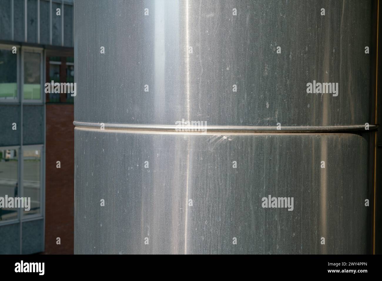 ventilation system pipes in the building, detailed detail with elements ...