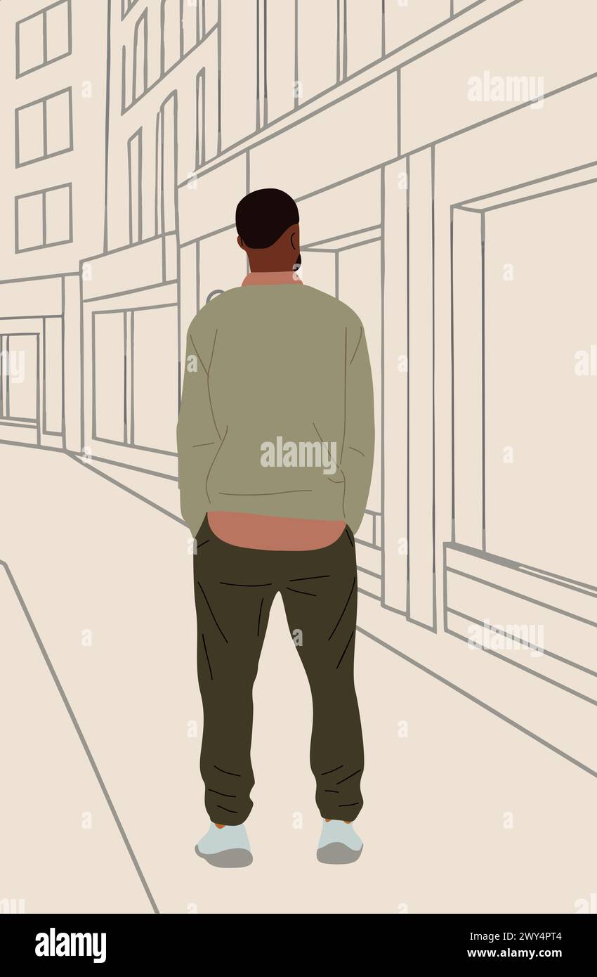 African street view Stock Vector Images - Alamy