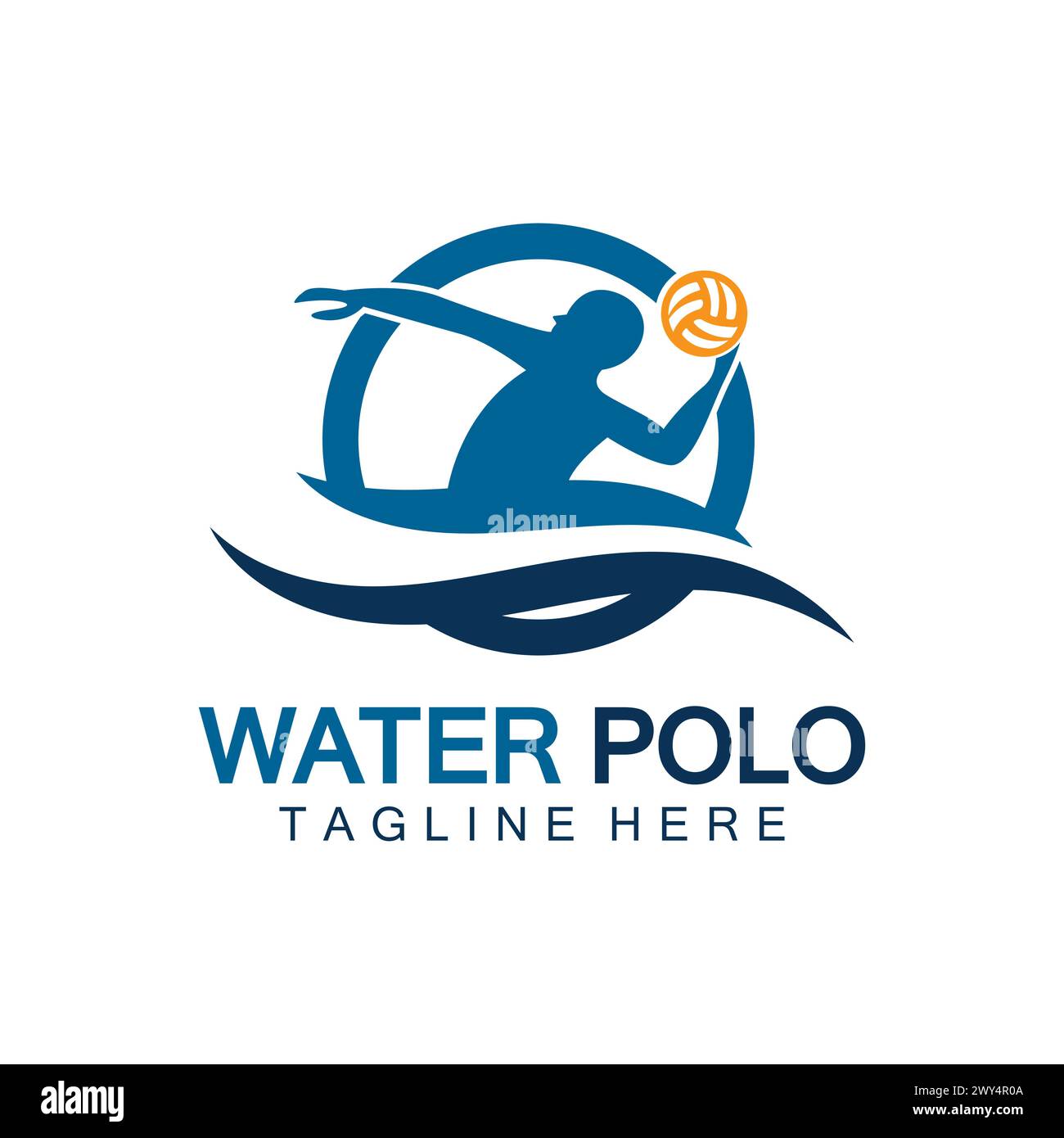 Water polo logo vector icon design. logo sport water polo Stock Vector ...