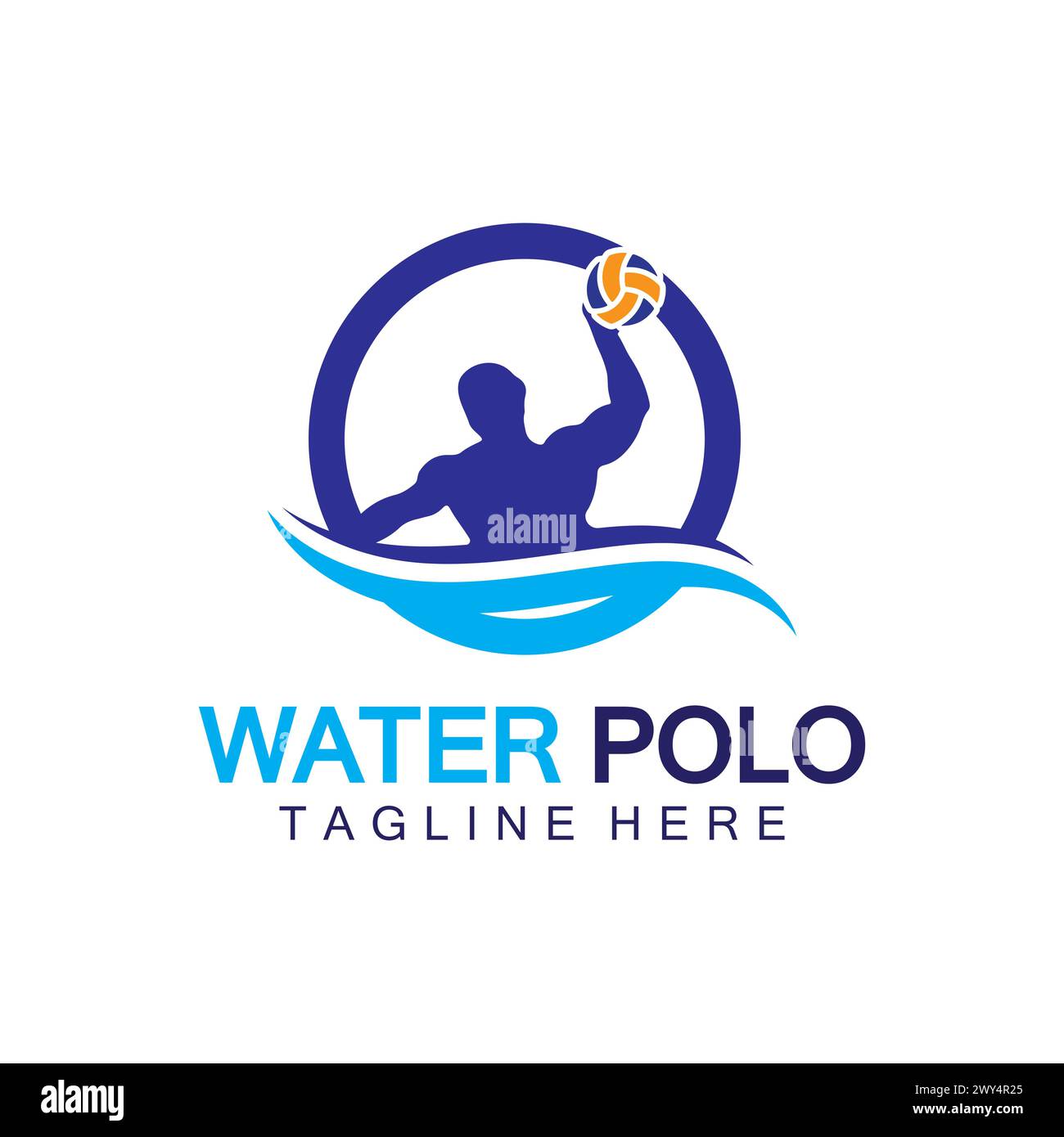 Water polo logo vector icon design. logo sport water polo Stock Vector ...