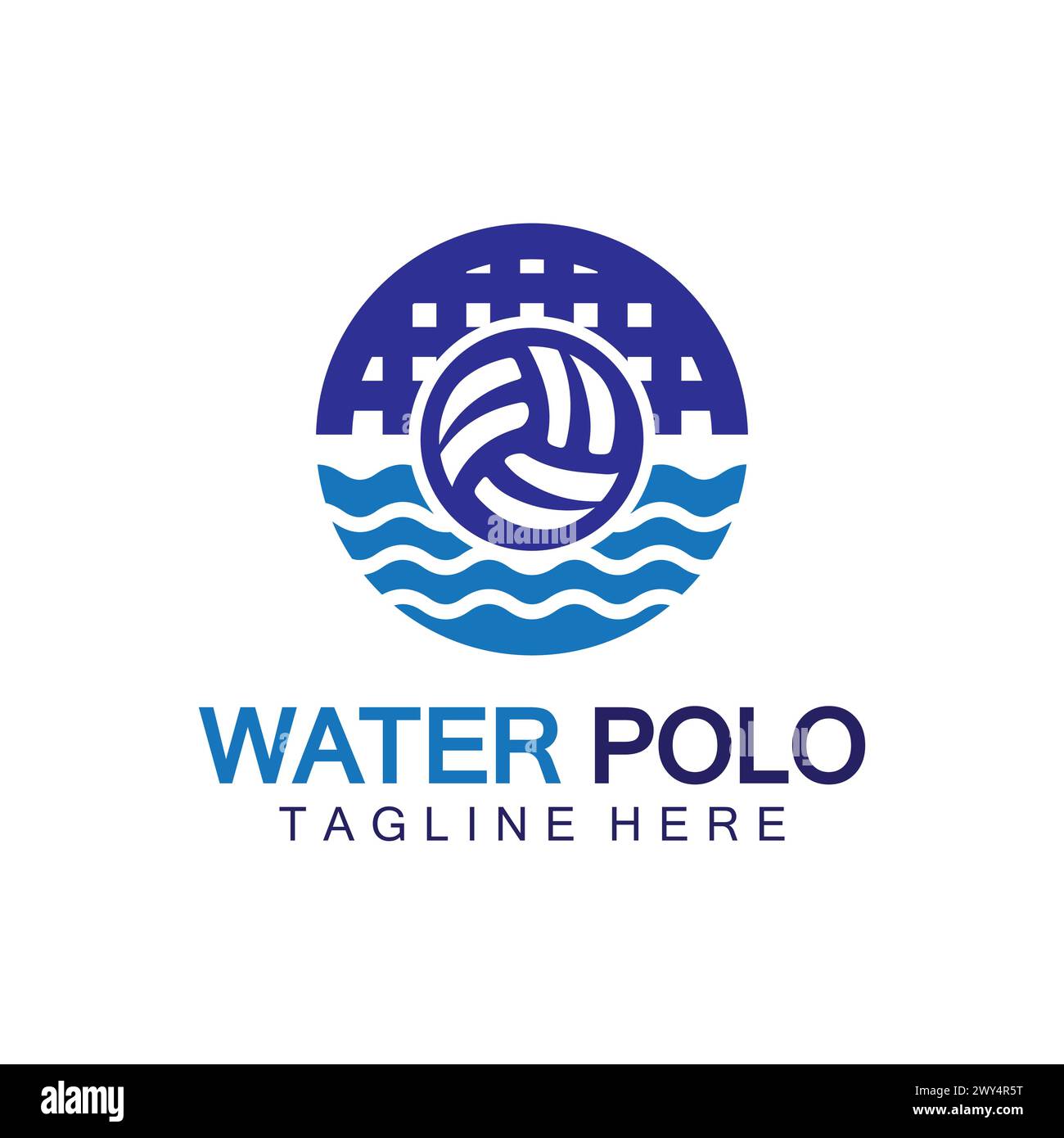 Water polo logo vector icon design. logo sport water polo Stock Vector ...