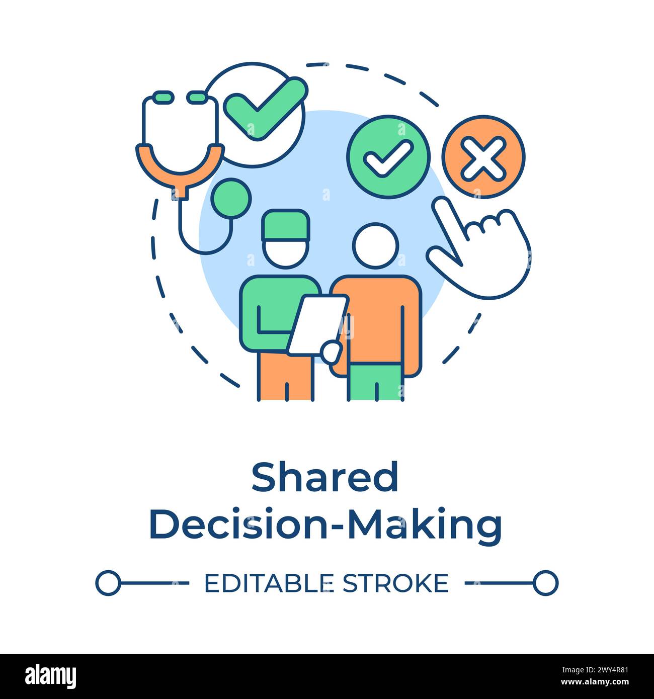 Shared decision-making multi color concept icon Stock Vector Image ... Shared decision-making multi color concept icon Stock Vector Image ...