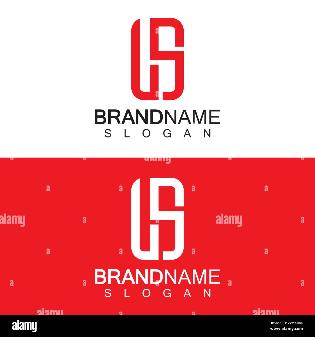 LS Letter Logo Design Template Vector in square shape Stock Vector Image & Art - Alamy