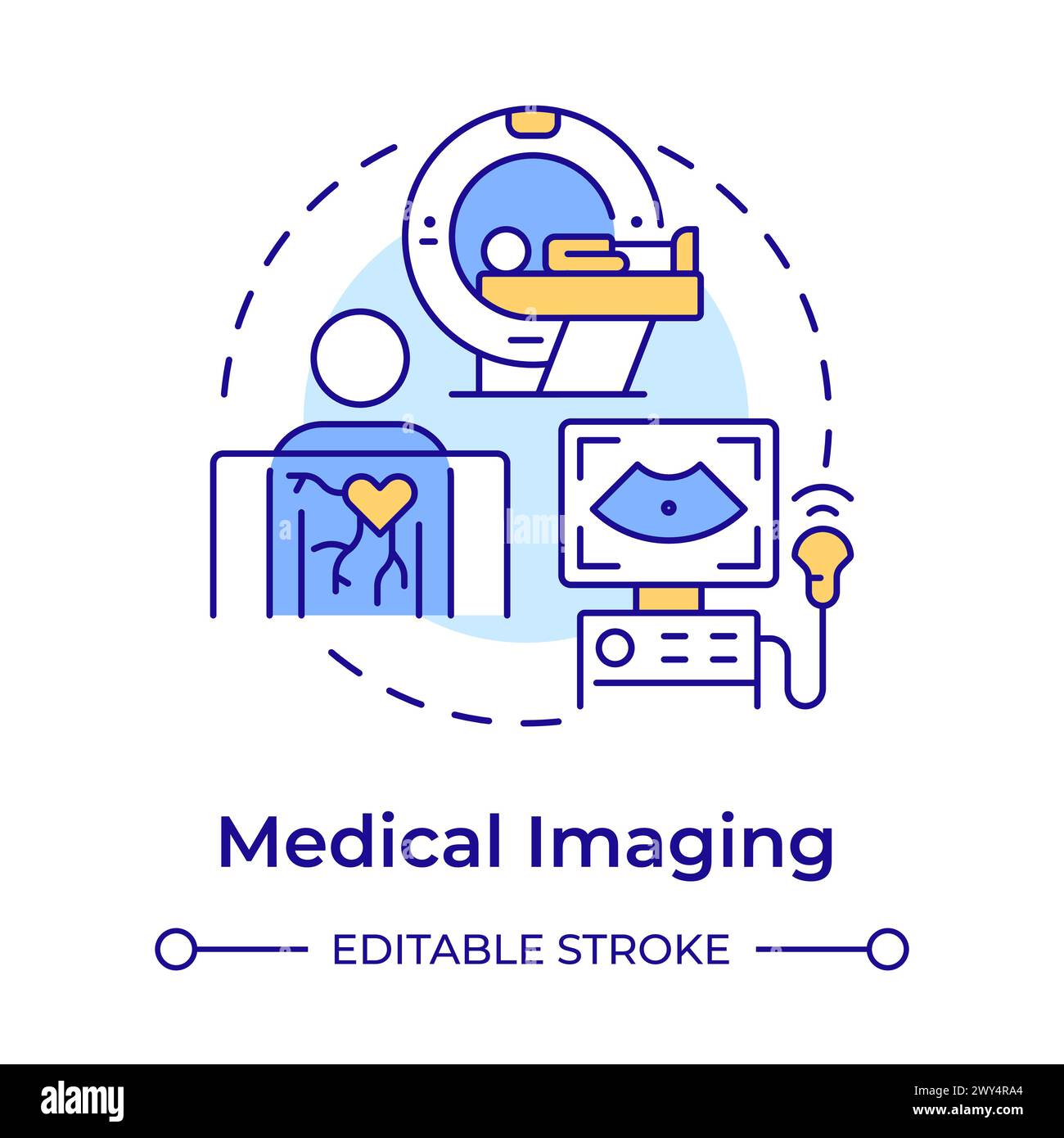Medical imaging multi color concept icon Stock Vector Image & Art - Alamy