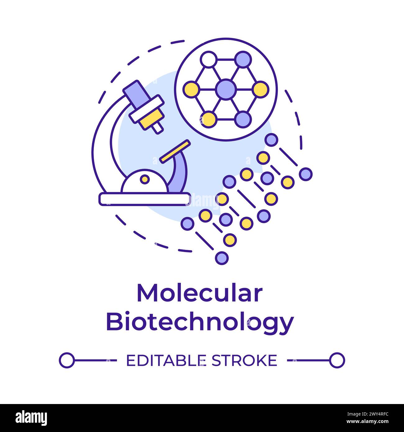 Molecular biotechnology multi color concept icon Stock Vector Image ... Molecular biotechnology multi color concept icon Stock Vector Image ...