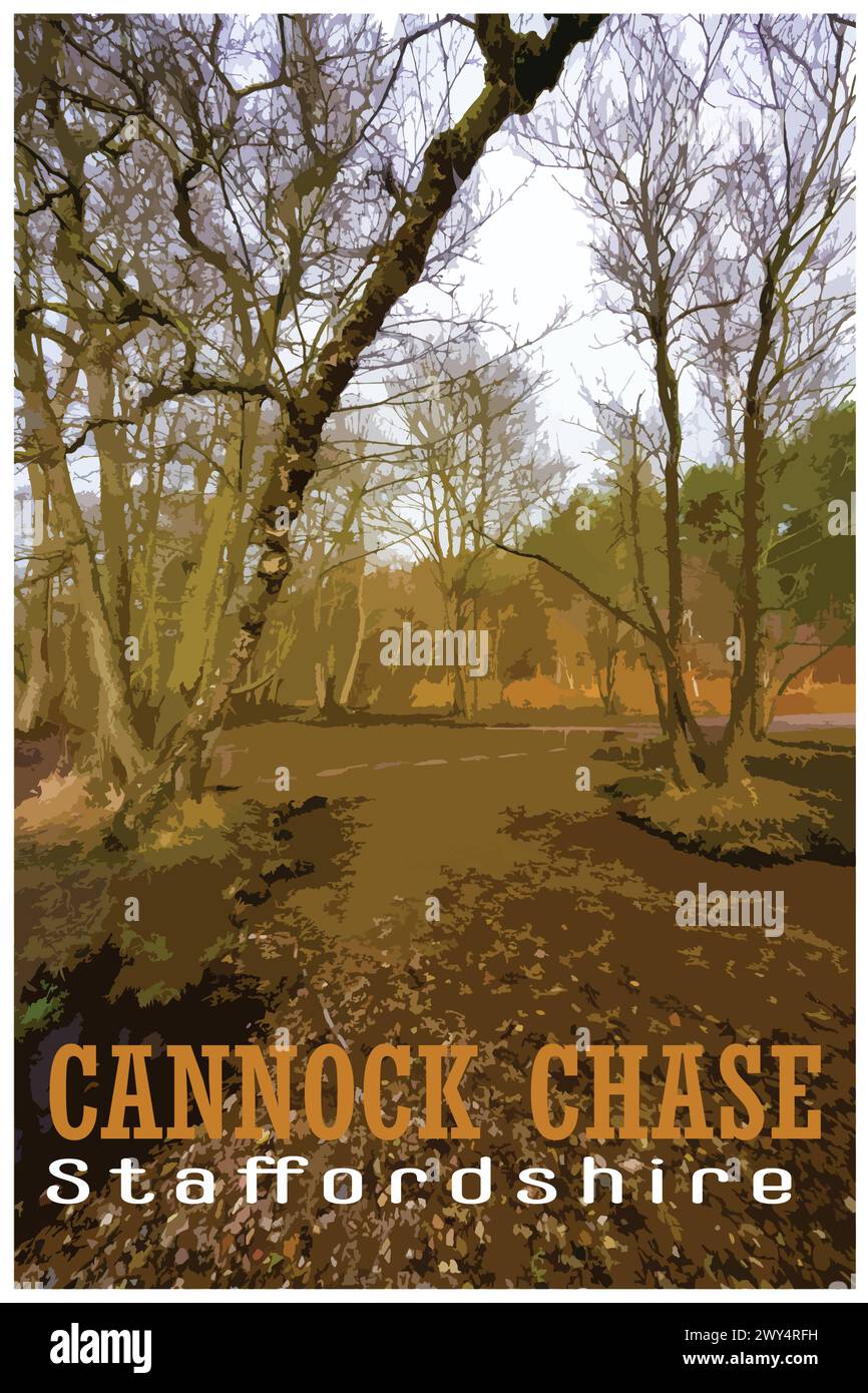 Trees in cannock chase Cut Out Stock Images & Pictures - Alamy