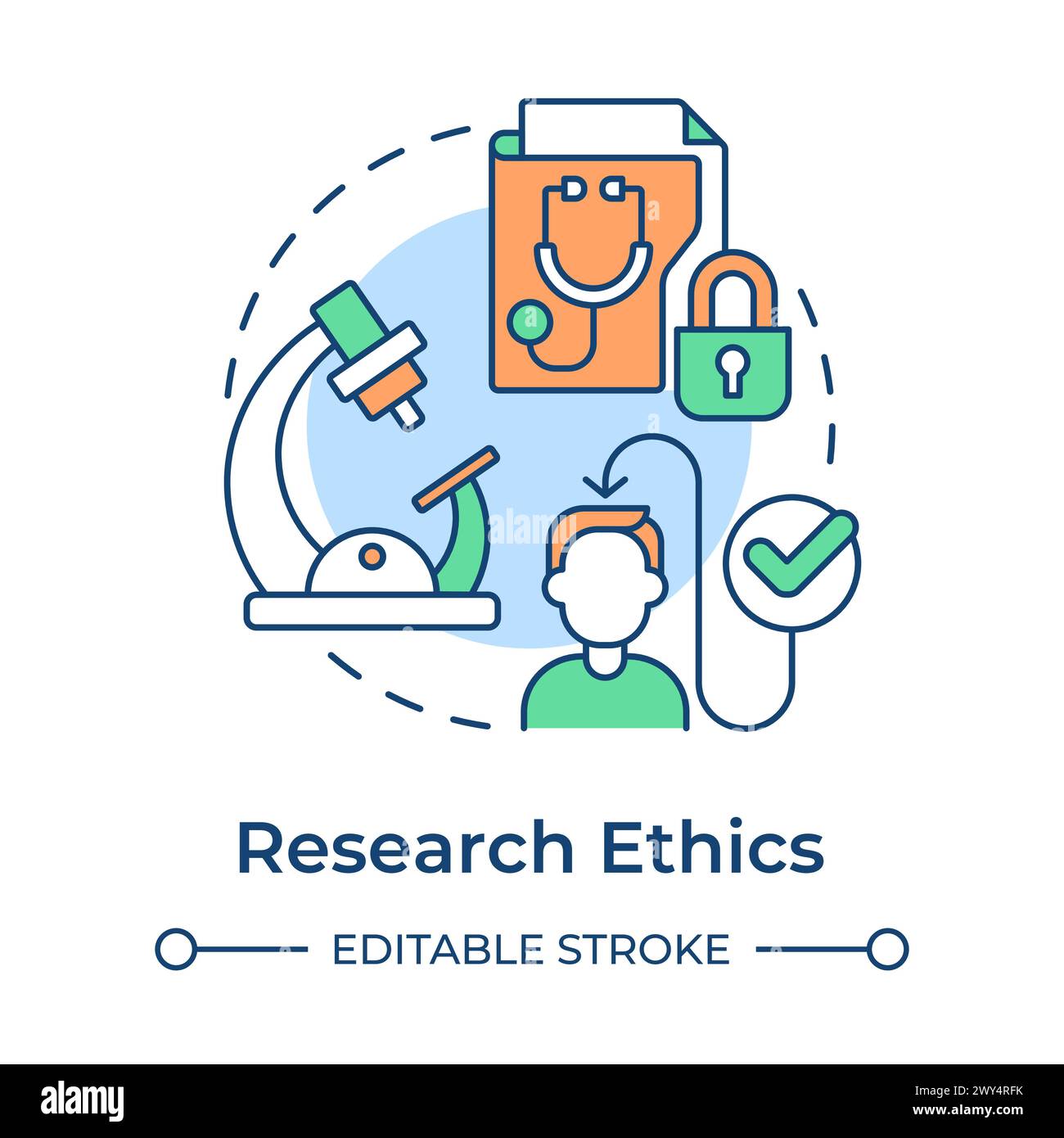 Research ethics multi color concept icon Stock Vector Image & Art - Alamy Research ethics multi color concept icon Stock Vector Image & Art - Alamy