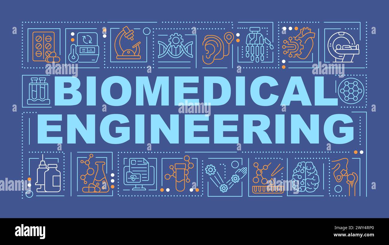 Biomedical engineering blue word concept Stock Vector Image & Art - Alamy