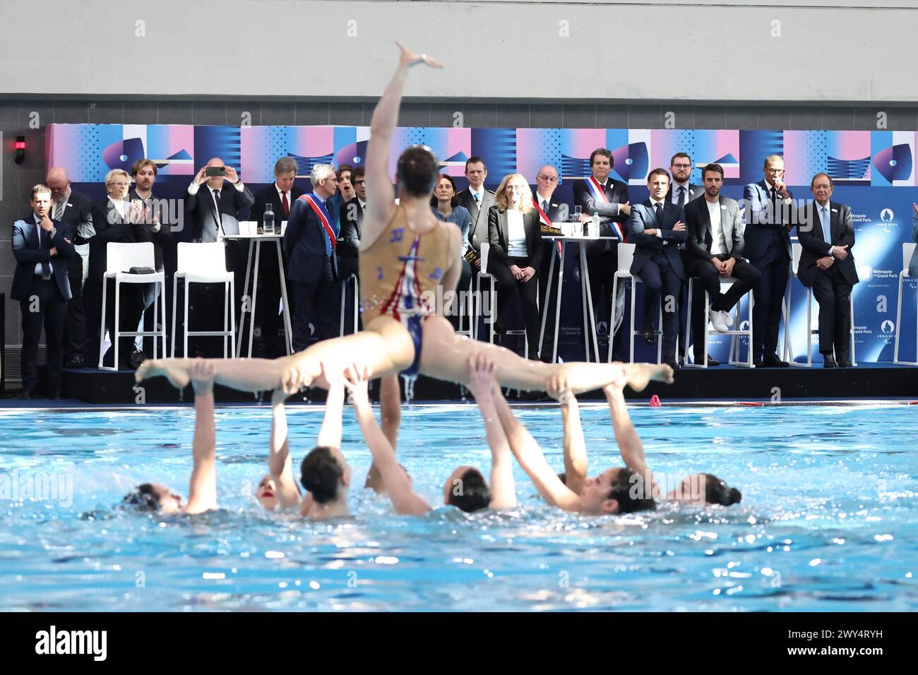 ©photopqr Le Parisien Fred Dugit Saint Denis 04 04 2024 Jo Paris