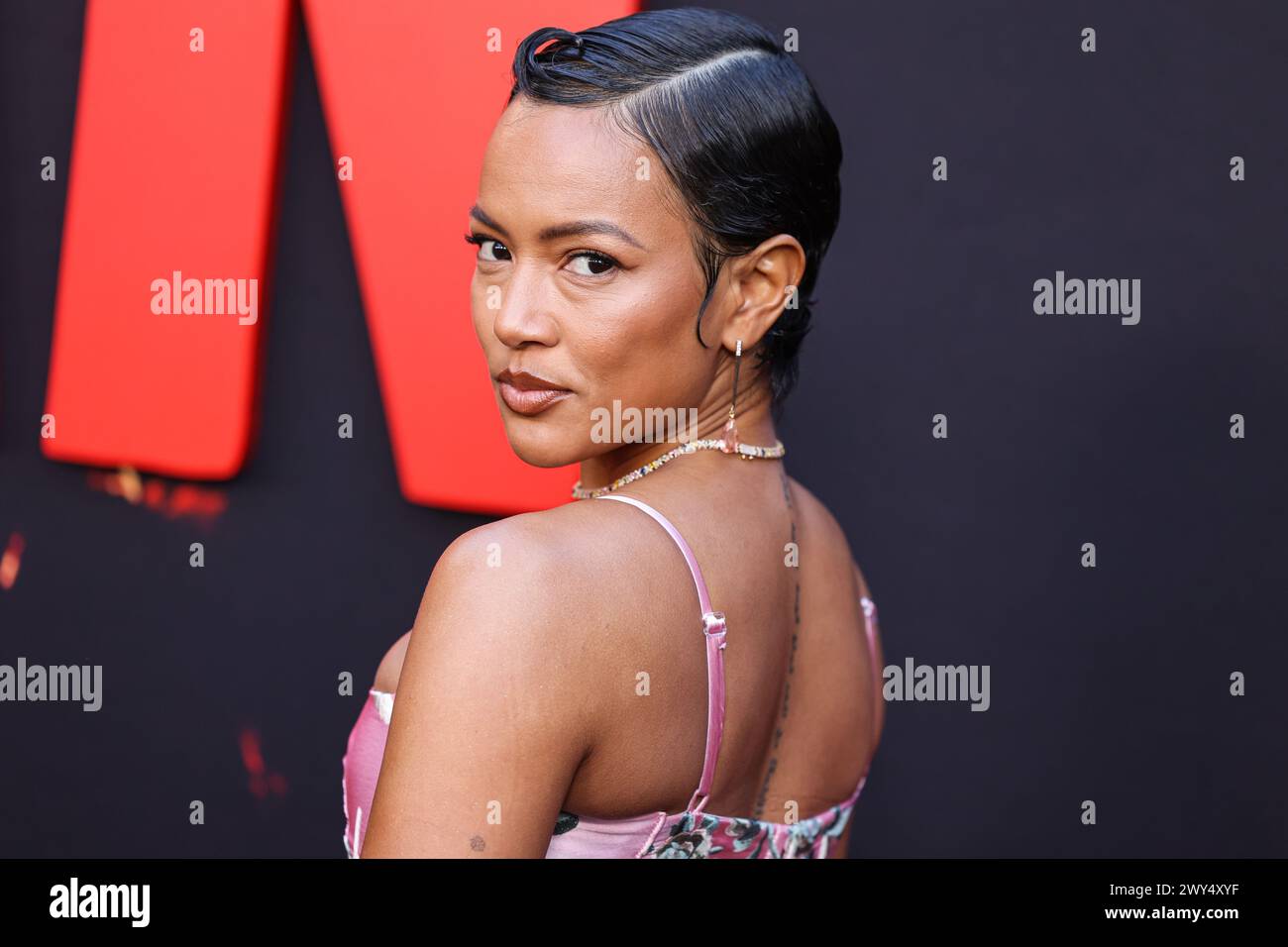 HOLLYWOOD, LOS ANGELES, CALIFORNIA, USA - APRIL 03: Karrueche Tran ...