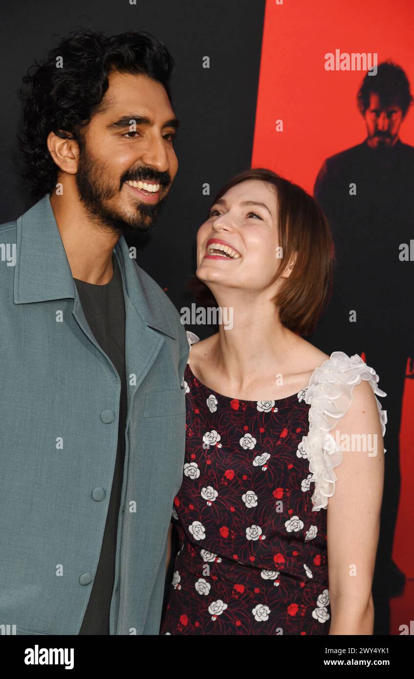 HOLLYWOOD, CALIFORNIA - APRIL 03: (L-R) Dev Patel and Tilda Cobham ...