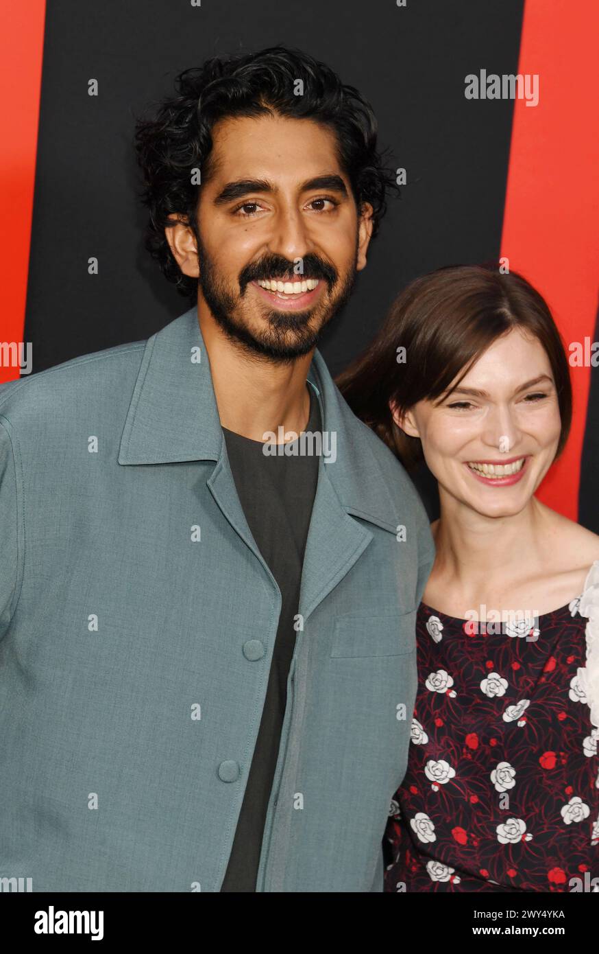 HOLLYWOOD, CALIFORNIA - APRIL 03: (L-R) Dev Patel and Tilda Cobham ...