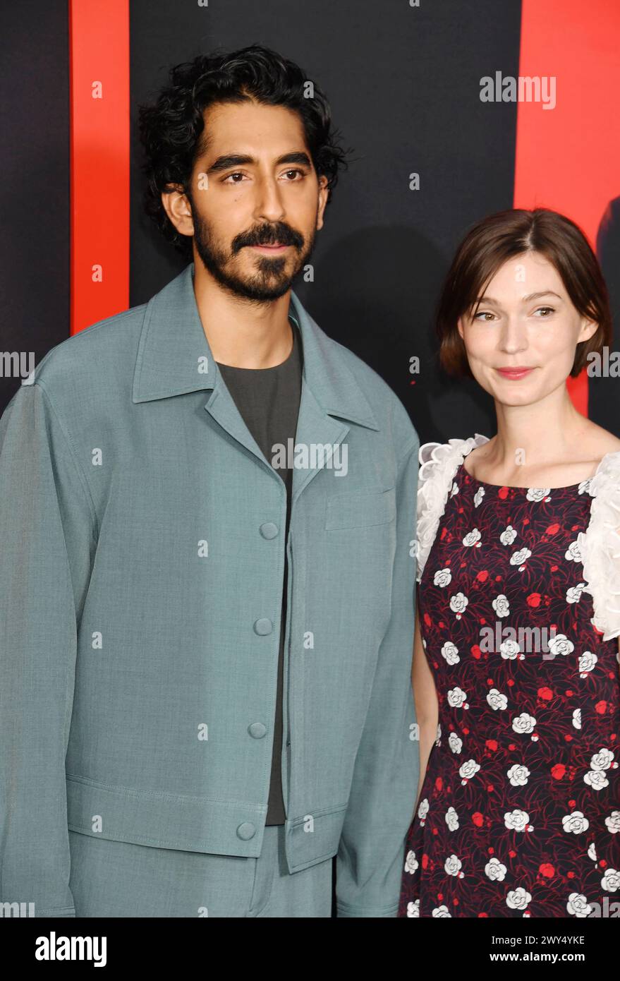 HOLLYWOOD, CALIFORNIA - APRIL 03: (L-R) Dev Patel and Tilda Cobham ...