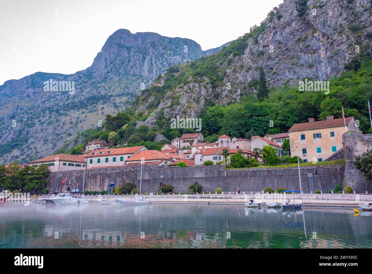 Medieval fortification in Kotor, Montenegro Stock Photo - Alamy
