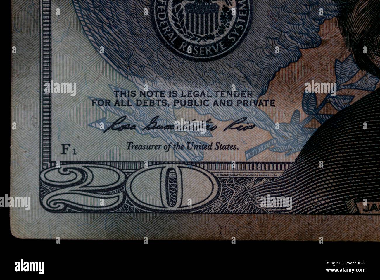 USD money banknotes, detail photo of US dollars. United States of ...