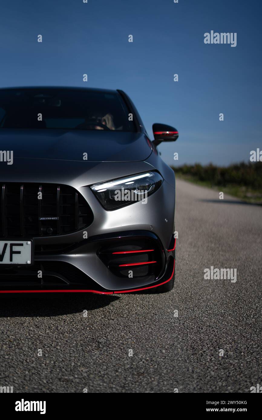 Mercedes-AMG A45s. The sports car from the AMG division of Mercedes ...