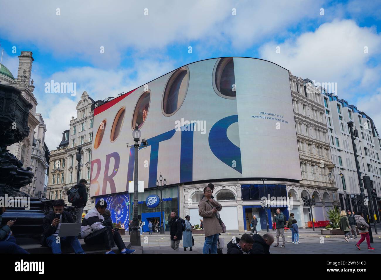 London 4 April 2024 .The new British Airways advertising campaign ...