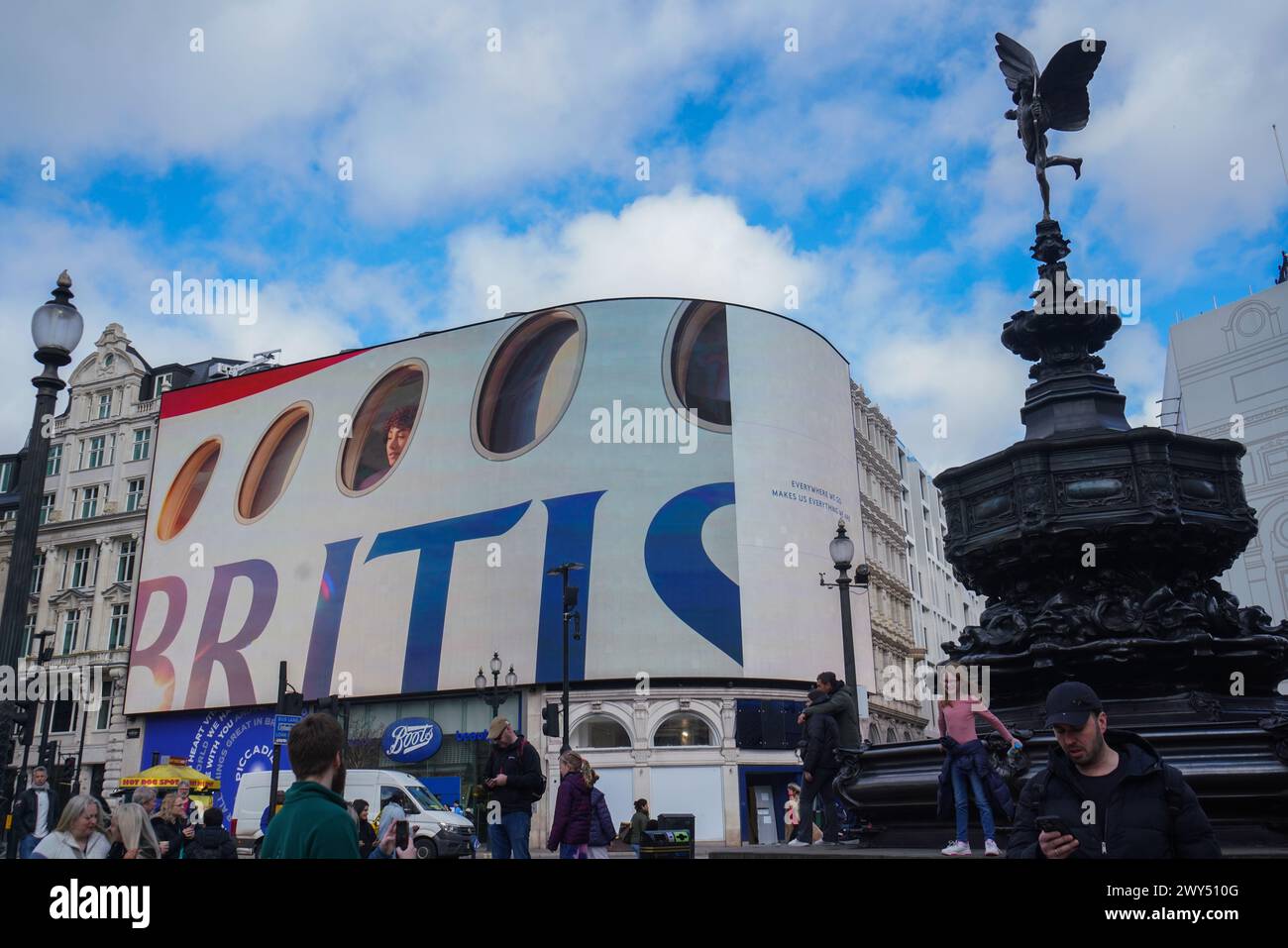 London 4 April 2024 .The new British Airways advertising campaign ...