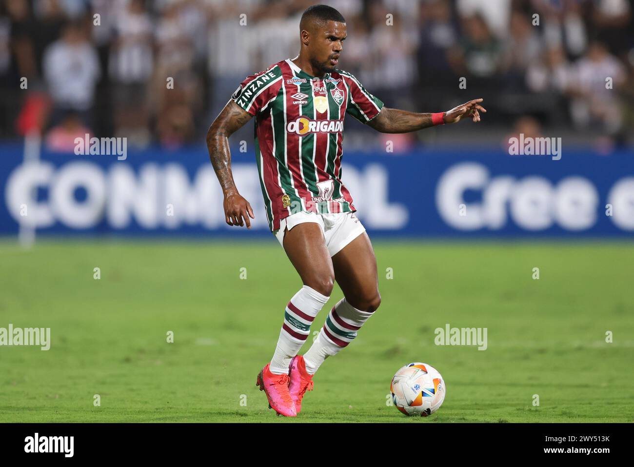 Lima, Peru. 04th Apr, 2024. Douglas Costa of Fluminense during the ...