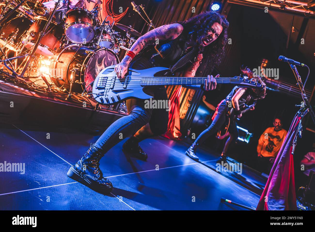 Aarhus, Denmark. 01St, April 2024. The Brazilian death metal band ...