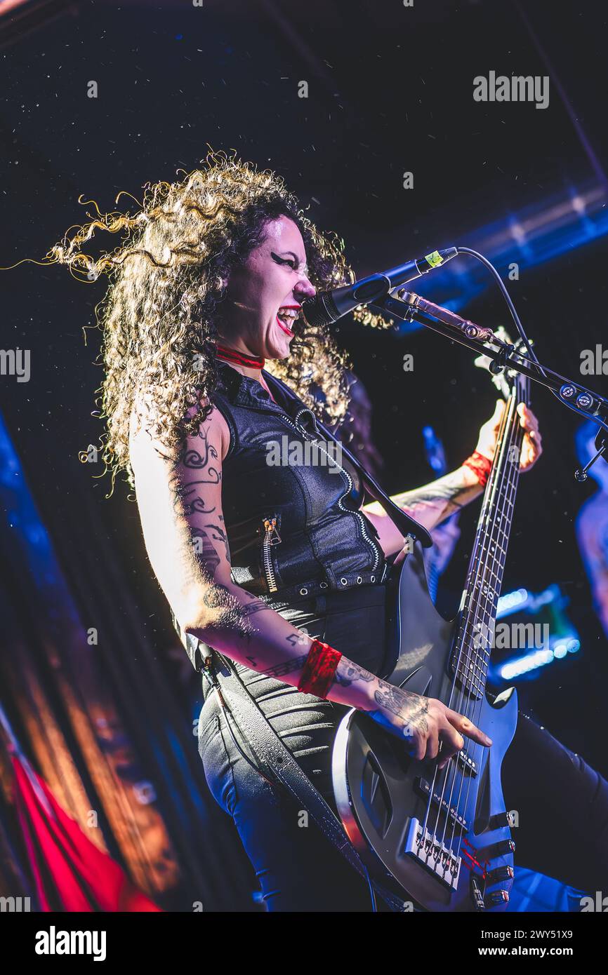 Aarhus, Denmark. 01St, April 2024. The Brazilian death metal band ...