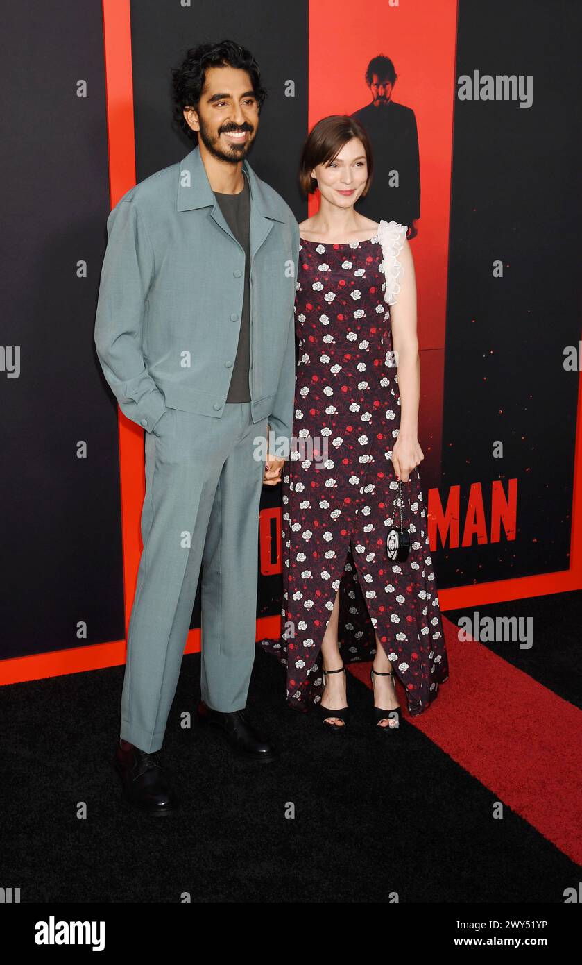 Hollywood, California, USA. 03rd Apr, 2024. (L-R) Dev Patel and Tilda ...