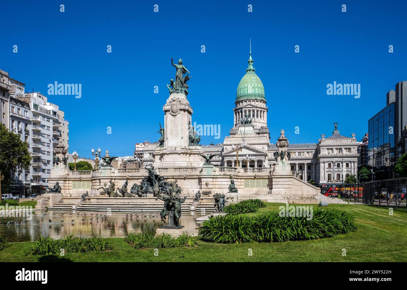 Buenos Aires, Argentina - Parliament. The Argentine Congress Palace ...