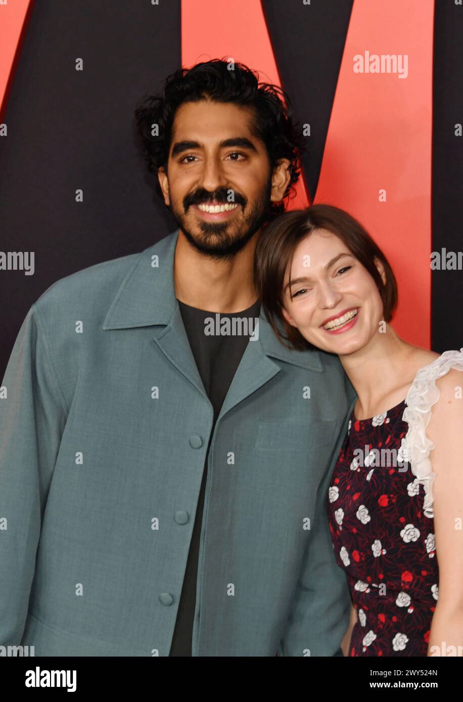 Hollywood, California, USA. 03rd Apr, 2024. (L-R) Dev Patel and Tilda ...
