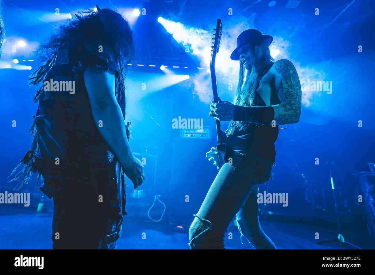 Aarhus, Denmark. 02nd, April 2024. The Finnish folk metal band ...