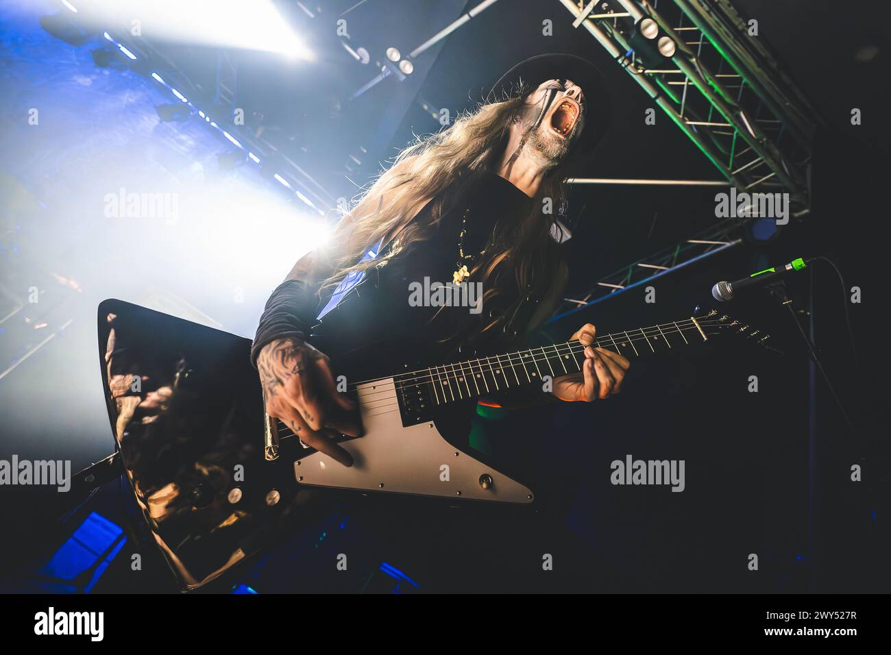 Aarhus, Denmark. 02nd, April 2024. The Finnish folk metal band ...