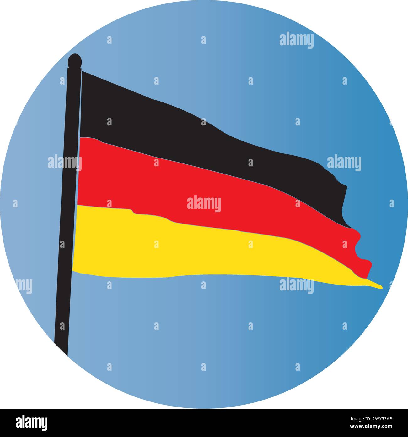 German flag icon vector illustration symbol design Stock Vector Image ...